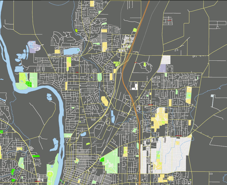 Salem Oregon US: Free download vector map of Salem Oregon US in Ai, PDF ...