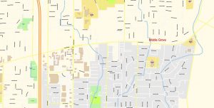 Salem Oregon PDF Map Vector Exact City Plan detailed Street Map Adobe ...