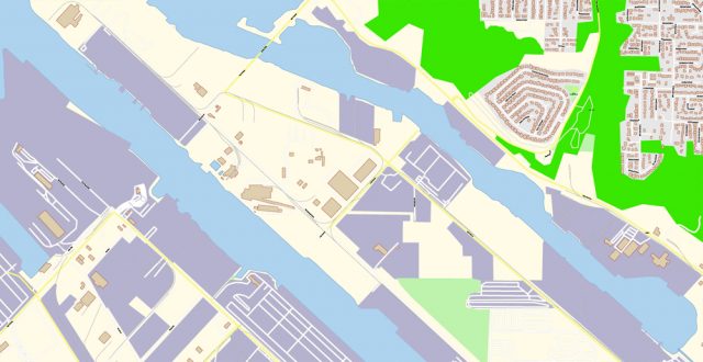 Tacoma Washington US Map Vector Exact City Plan detailed Street Map ...