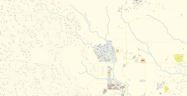 Albuquerque Rio Rancho New Mexico US Map Vector Exact City Plan ...