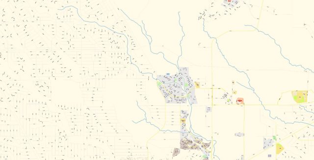 Albuquerque Rio Rancho New Mexico US Map Vector Exact City Plan ...