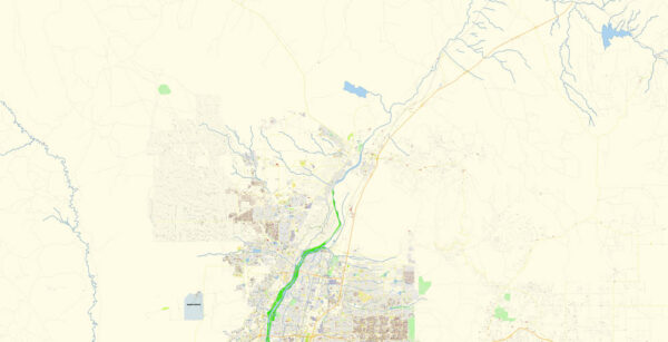 Albuquerque Rio Rancho New Mexico US Map Vector Exact City Plan ...