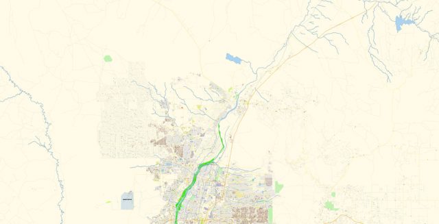 Albuquerque Rio Rancho New Mexico US Map Vector Exact City Plan ...