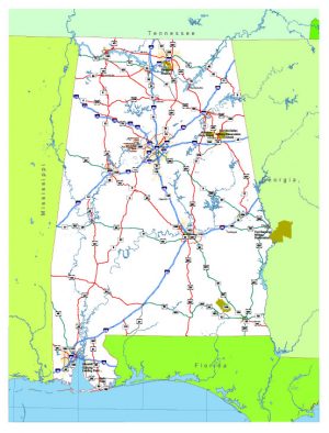 Free vector map Alabama State US Adobe Illustrator and PDF download ...