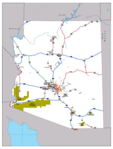 Free vector map Arizona State US Adobe Illustrator and PDF download ...