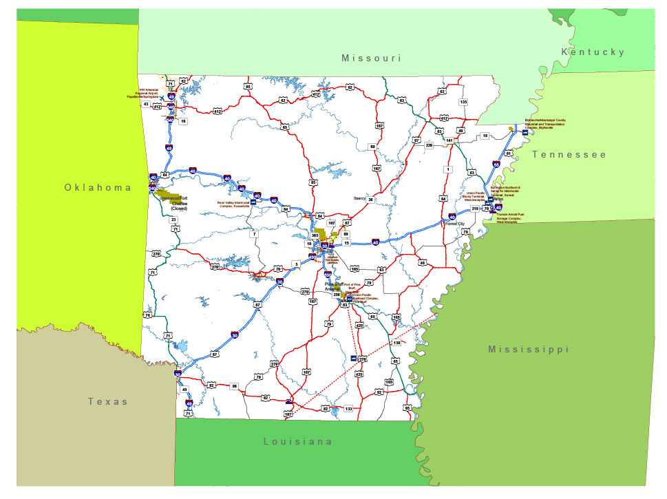 Free vector map Arkansas State US Adobe Illustrator and PDF download ...