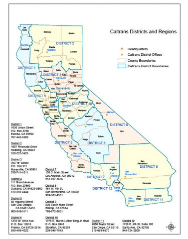 Free vector map State California Districts US Adobe Illustrator and PDF ...
