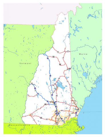 Free vector map State New Hampshire US Adobe Illustrator and PDF ...