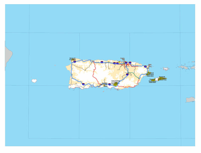 Free vector map Territory Puerto Rico US Adobe Illustrator and PDF ...