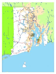 Free vector map State Rhode Island US Adobe Illustrator and PDF ...