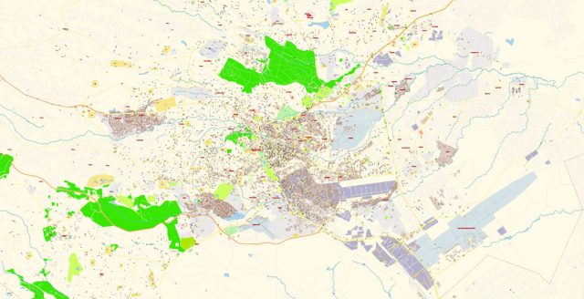 Nairobi Kenya PDF Map Vector Exact City Plan detailed Street Map ...