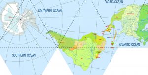 World SVG Vector Map Dymaxion Projection SVG Detailed Country names ...