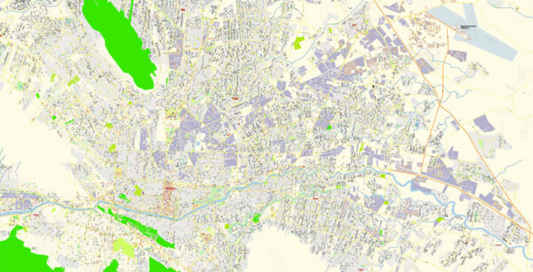Monterrey Mexico PDF Map Vector Exact City Plan Metro Area High ...
