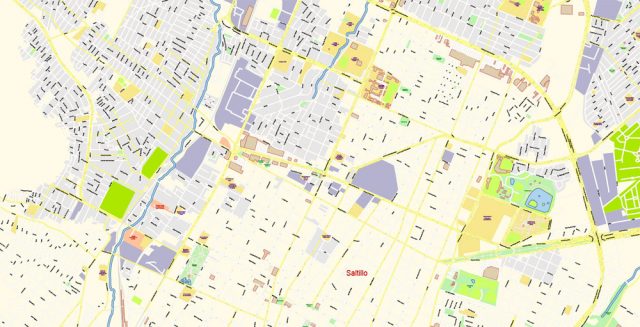 Monterrey Mexico PDF Map Vector Exact City Plan Metro Area High ...