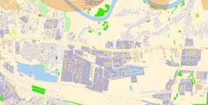 Krakow Poland PDF Map Vector Exact City Plan High Detailed Street Map ...