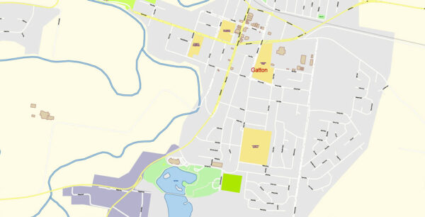 Toowoomba Queensland Australia Map Vector Exact City Plan High Detailed ...