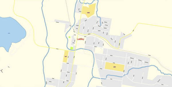 Toowoomba Queensland Australia PDF Map Vector Exact City Plan High ...