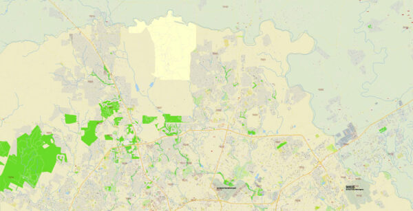 Bexar County San Antonio Texas US Map Vector Exact area Plan High ...