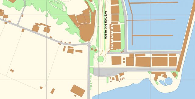 Portimao Portugal DWG DXF Map Vector Exact City Plan High Detailed ...