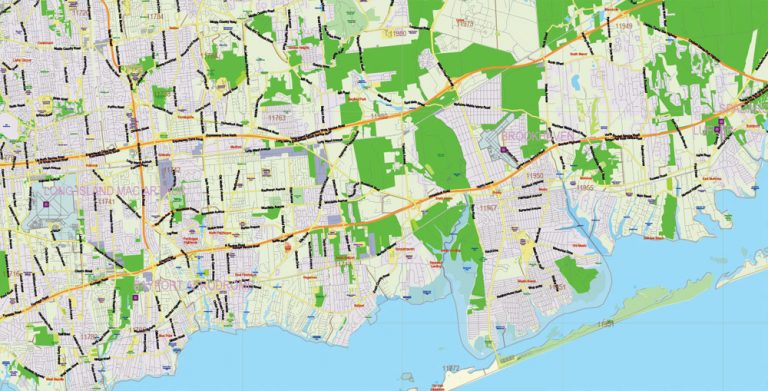 New York State US Map Vector AutoCAD: Exact State Plan High Detailed ...