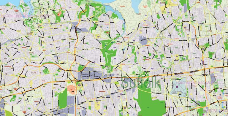 New York State US Map Vector AutoCAD: Exact State Plan High Detailed ...