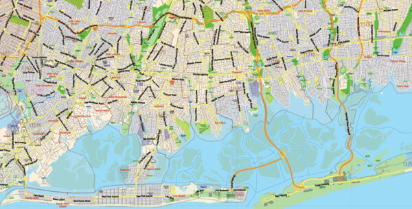 New York State US Map Vector AutoCAD: Exact State Plan High Detailed ...