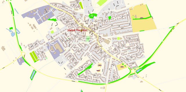 Hull UK England PDF Map Vector Exact City Plan High Detailed Street Map ...