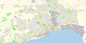 Hull UK England PDF Map Vector Exact City Plan High Detailed Street Map ...