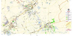 New Braunfels Texas US Map Vector Exact City Plan Low Detailed Street ...