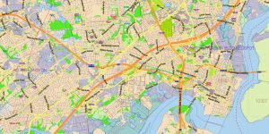 _New Jersey State US Map Vector Exact State Plan High Detailed Road Map ...