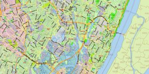 _New Jersey State US Map Vector Exact State Plan High Detailed Road Map ...