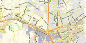 Vista California US Map Vector Exact City Plan Low Detailed Street Map ...