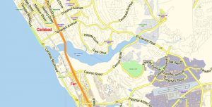 Vista California US Map Vector Exact City Plan Low Detailed Street Map ...