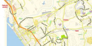 Vista California US Map Vector Exact City Plan Low Detailed Street Map ...