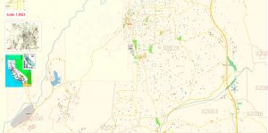 Fallbrook California 92028 US Map Vector Exact City Plan High Detailed ...