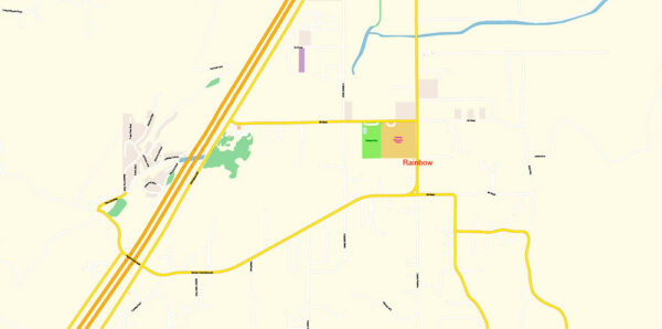 Fallbrook California 92028 US Map Vector Exact City Plan High Detailed ...