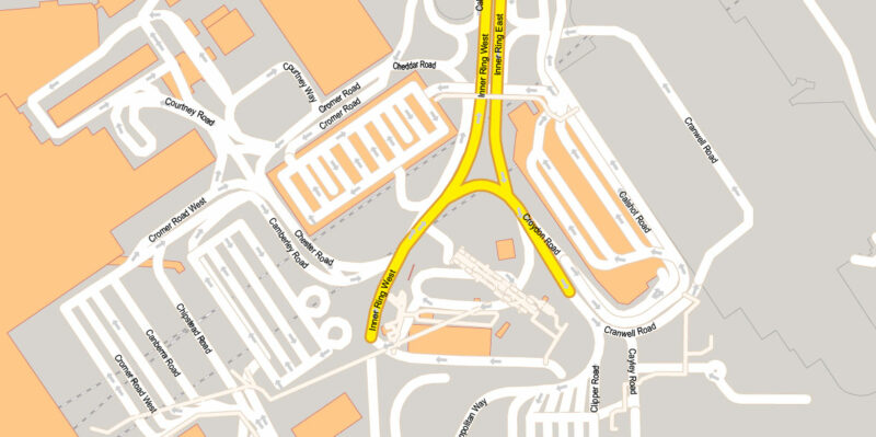 Heathrow Airport London UK Map Vector Free Editable Layered Adobe ...