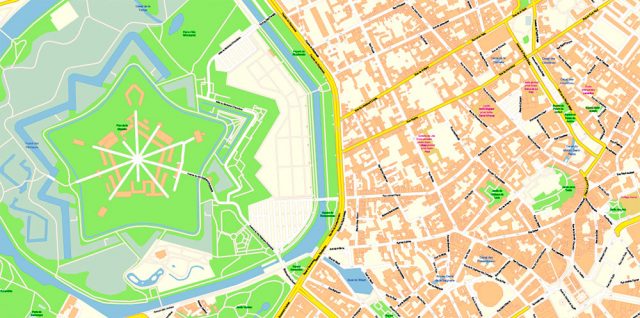 Lille France Map Vector Exact City Plan High Detailed Street Map ...