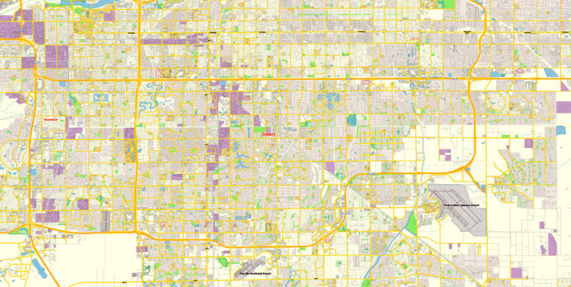 Phoenix Arizona US Map Vector Free Editable Layered Adobe Illustrator ...