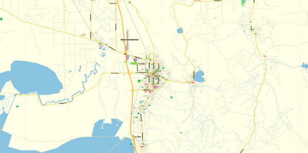 Salt Lake City Utah US Map Vector Exact City Plan Low Detailed Street ...