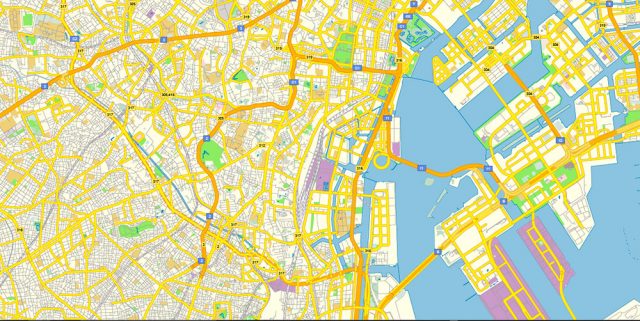 Tokyo Japan Map Vector Free Editable Layered Adobe Illustrator + PDF ...