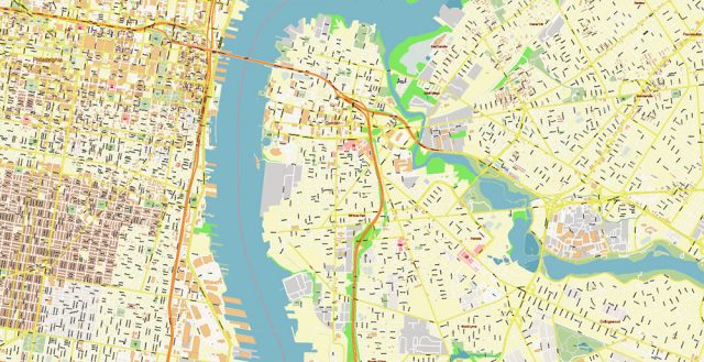 Philadelphia Pennsylvania US PDF Map Vector Exact City Plan High ...