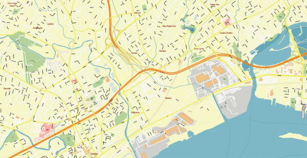 Philadelphia Pennsylvania US Map Vector Exact City Plan High Detailed ...