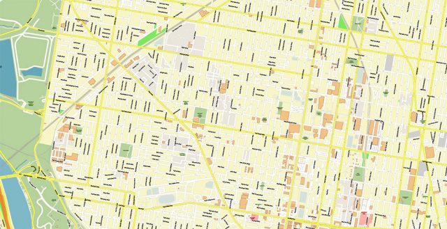 Philadelphia Pennsylvania US Map Vector Exact City Plan High Detailed ...