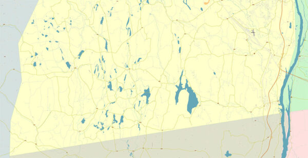 Albany County New York US Map Vector Exact State Plan High Detailed ...