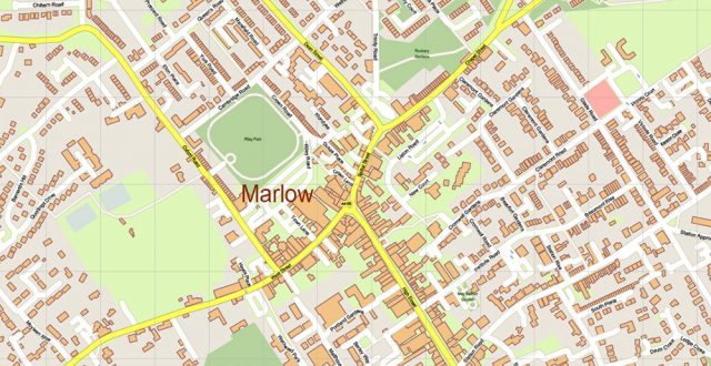 Buckinghamshire UK Map Vector Exact County Plan High Detailed Street ...