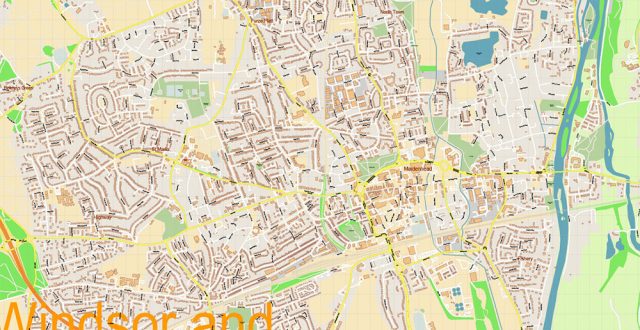 Buckinghamshire UK Map Vector Exact County Plan High Detailed Street ...