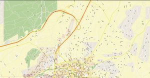Santa Fe New Mexico US PDF Vector Map Exact City Plan High Detailed ...