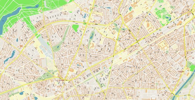 Berlin Germany PDF Vector Map Accurate High Detailed City Plan editable ...