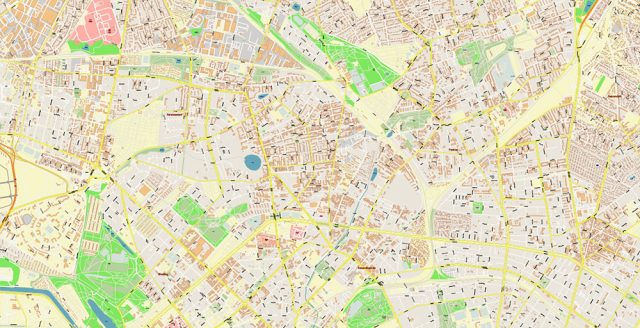 Berlin Germany PDF Vector Map Accurate High Detailed City Plan editable ...